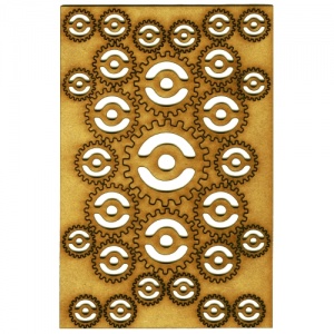 Wood Cog Shapes Style 6 for altered art and craft projects